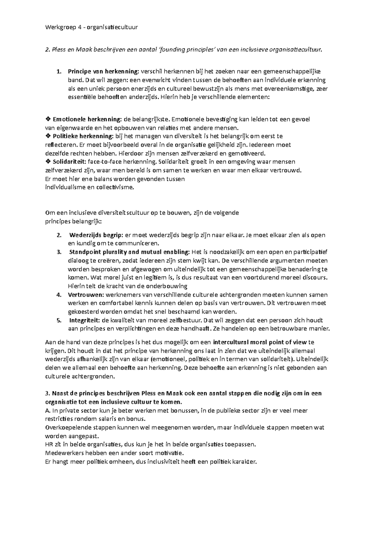 Werkgroep 4 PPV - Werkgroep 4 - organisatiecultuur Pless en Maak ...