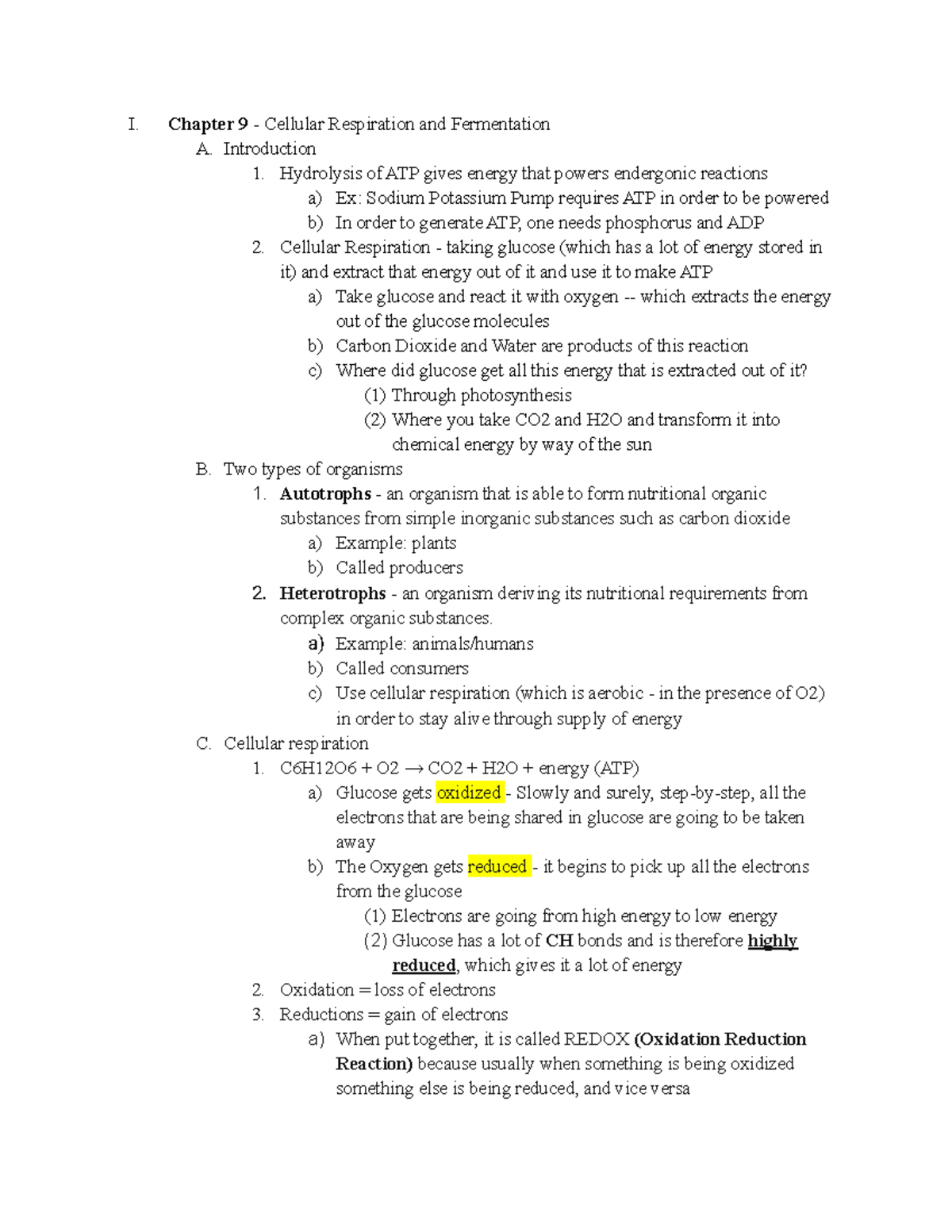 Biology - Notes from second half of the semester with Professor Loewy ...