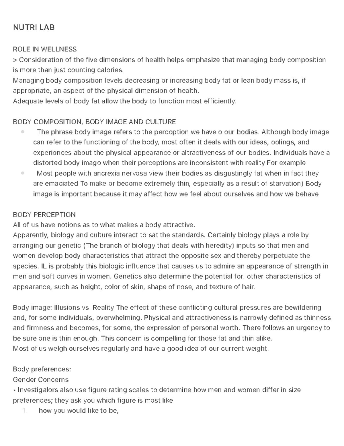 Nutri-LAB - Knowledge and information regarding NUTRI LAB - 1. NUTRI ...