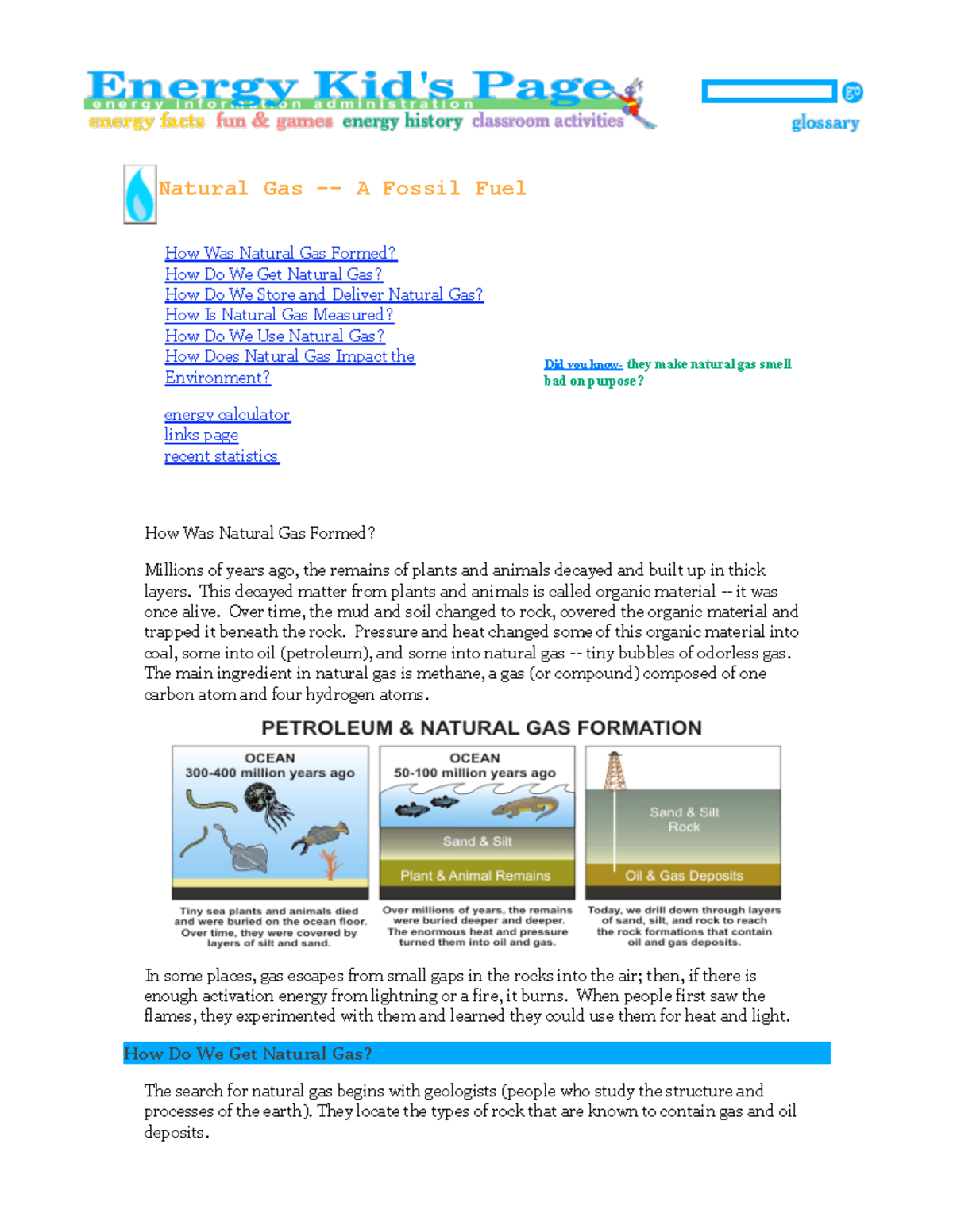Natural gas - ME-4101 - Natural Gas - A Fossil Fuel How Was Natural Gas ...
