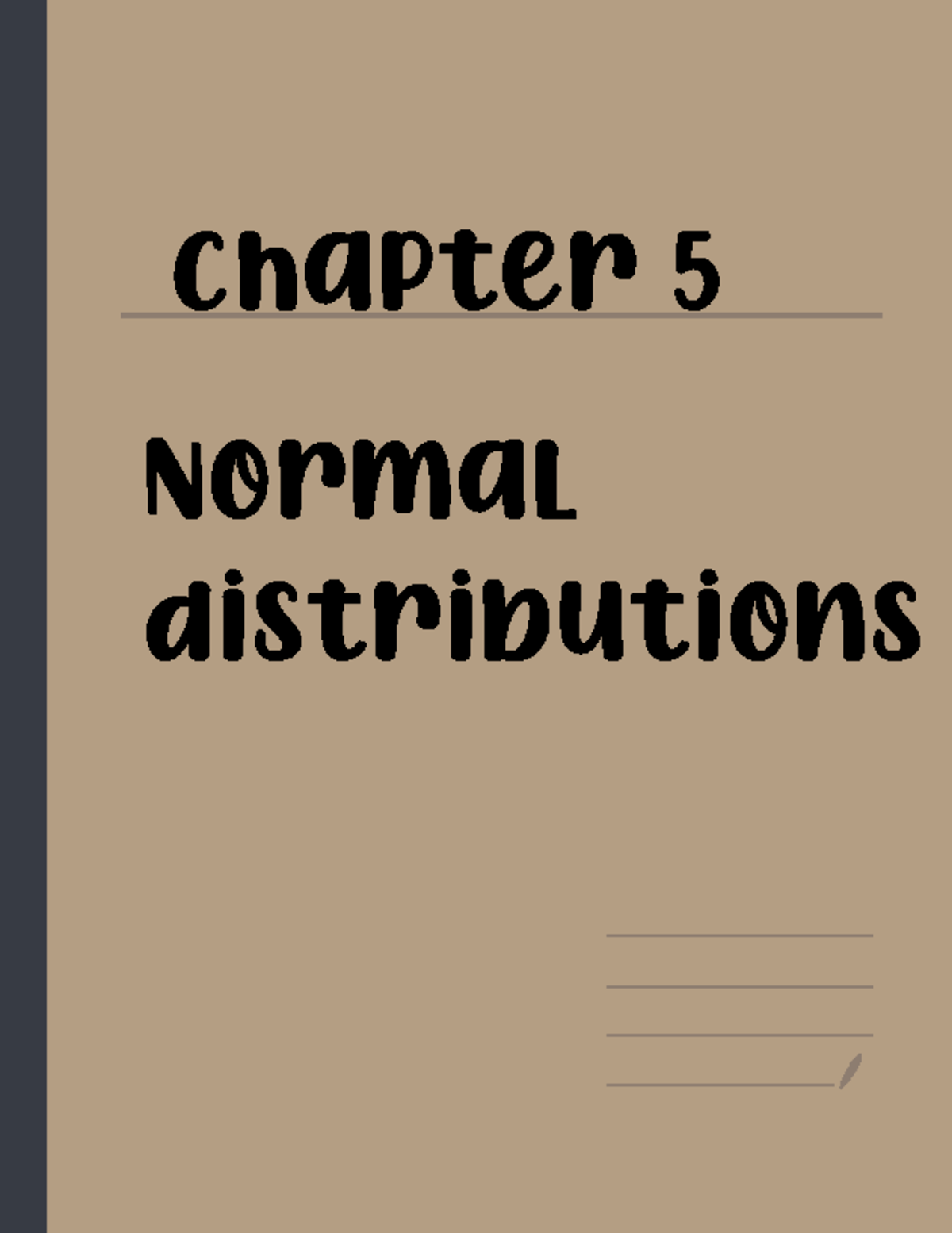 Ch 5 Normal distributions - Chapter 5 Normal distributions CHAPTER 5 ...