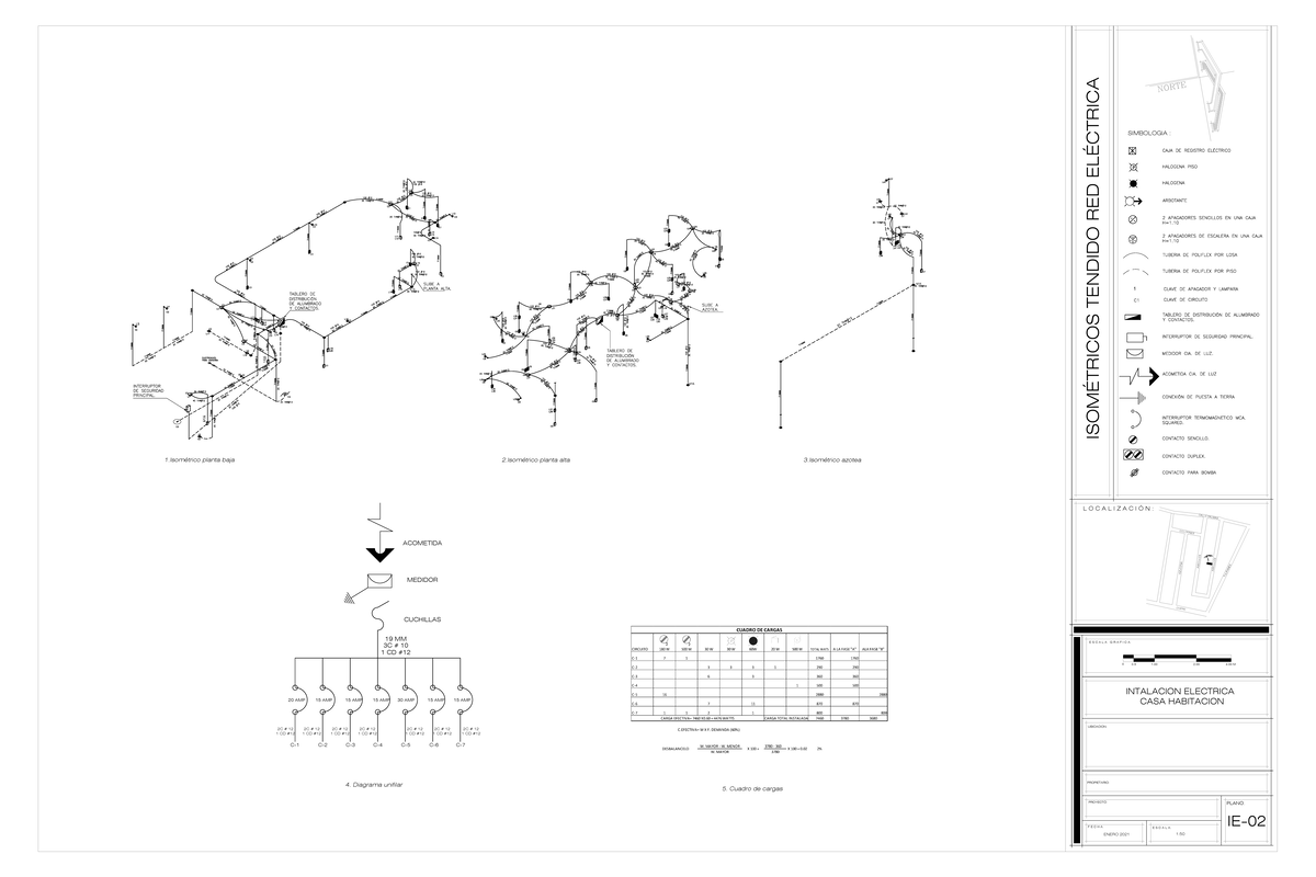 Plano Llave- I - 1étrico planta baja 2étrico planta alta 3étrico azotea 4 M L O C A L I Z A C I ...