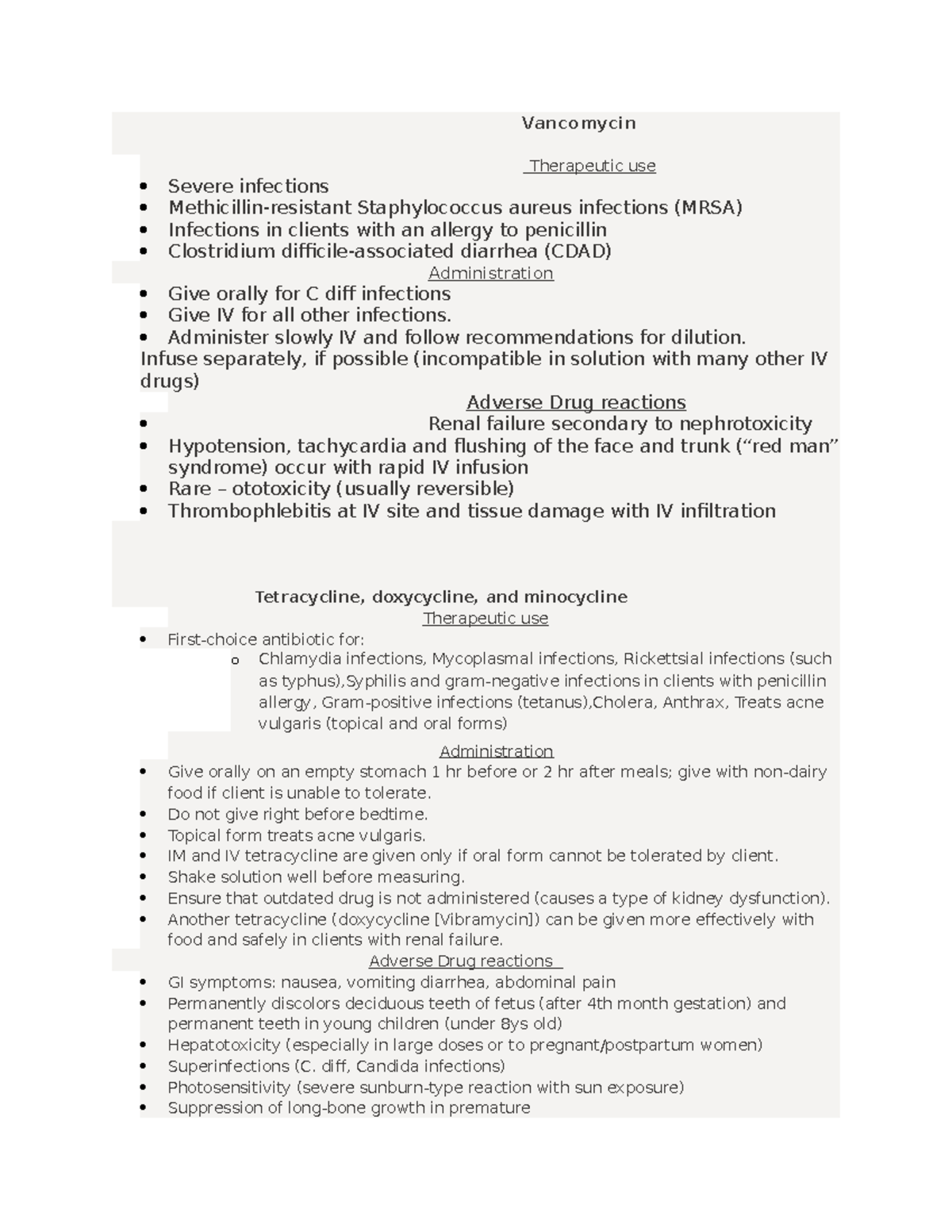 Vancomycin - note for practice in nursing career - Vancomycin ...