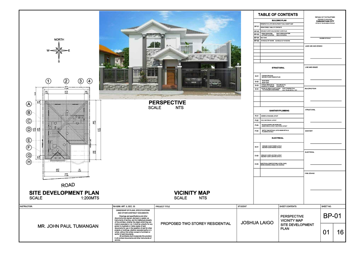 2 Storey Residential - Civil Engineering - Studocu
