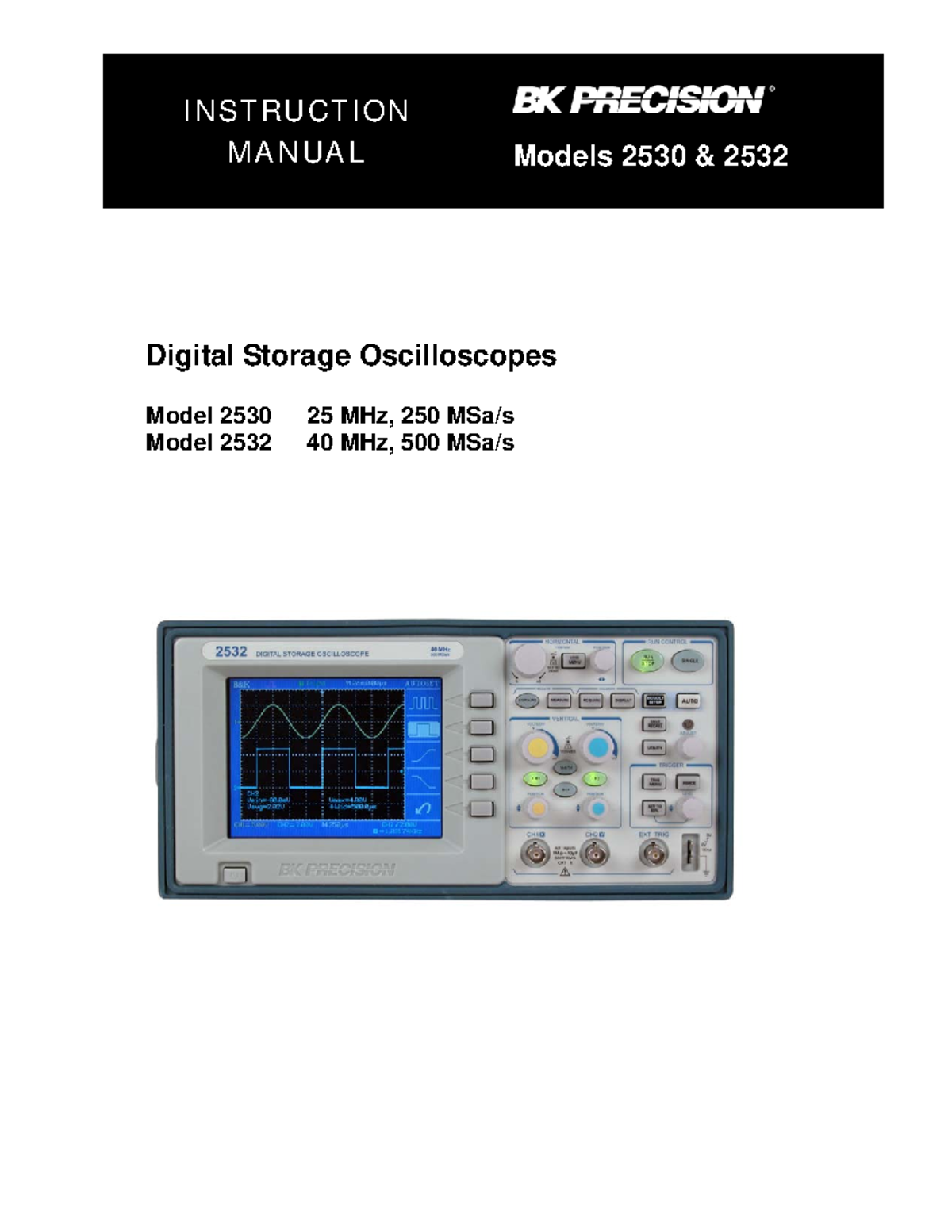 Manual osciloscopio-2530-user-ID8525 - Digital Storage Oscilloscopes Model 2530 25 MHz, 250 MSa ...