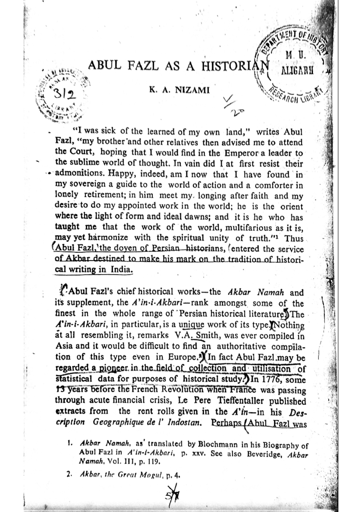 ABUL FAZL AS A Historian K.A. Nizami - CONTINENT OF HISTOR M U. ABUL ...