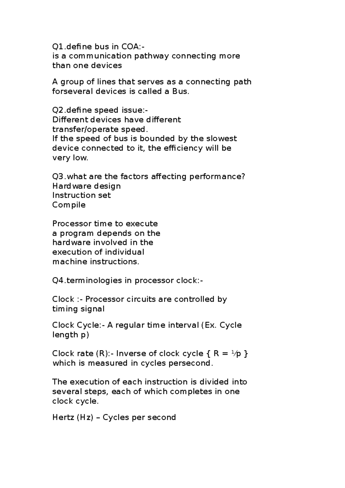 Coa7 - bus in COA - Computer Architecture - KIIT University - Studocu