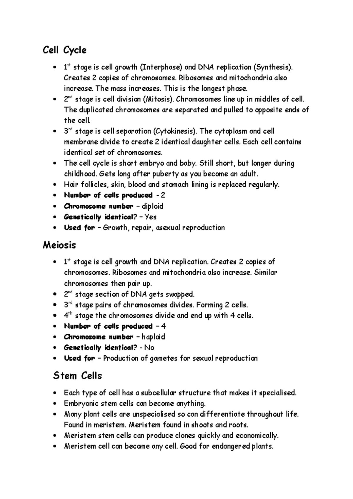 Cell Cycle - Cell Cycle 1 st stage is cell growth (Interphase) and DNA ...