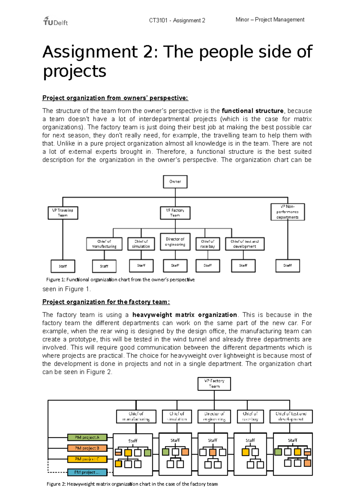 Assignment 2 project management basics - Assignment 2: The people side ...