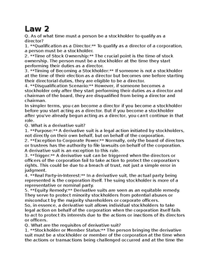 Env Scie Pos Paper - Corporate law - Studocu