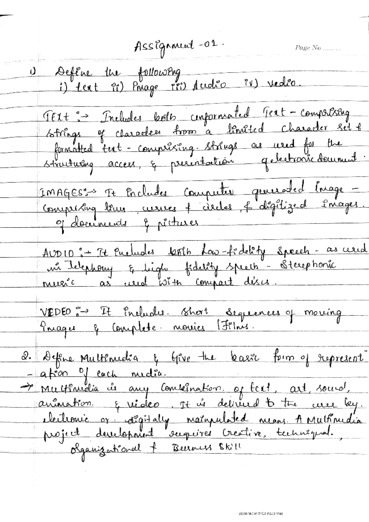 MMC assignment 1 - Multimedia Communication - Studocu