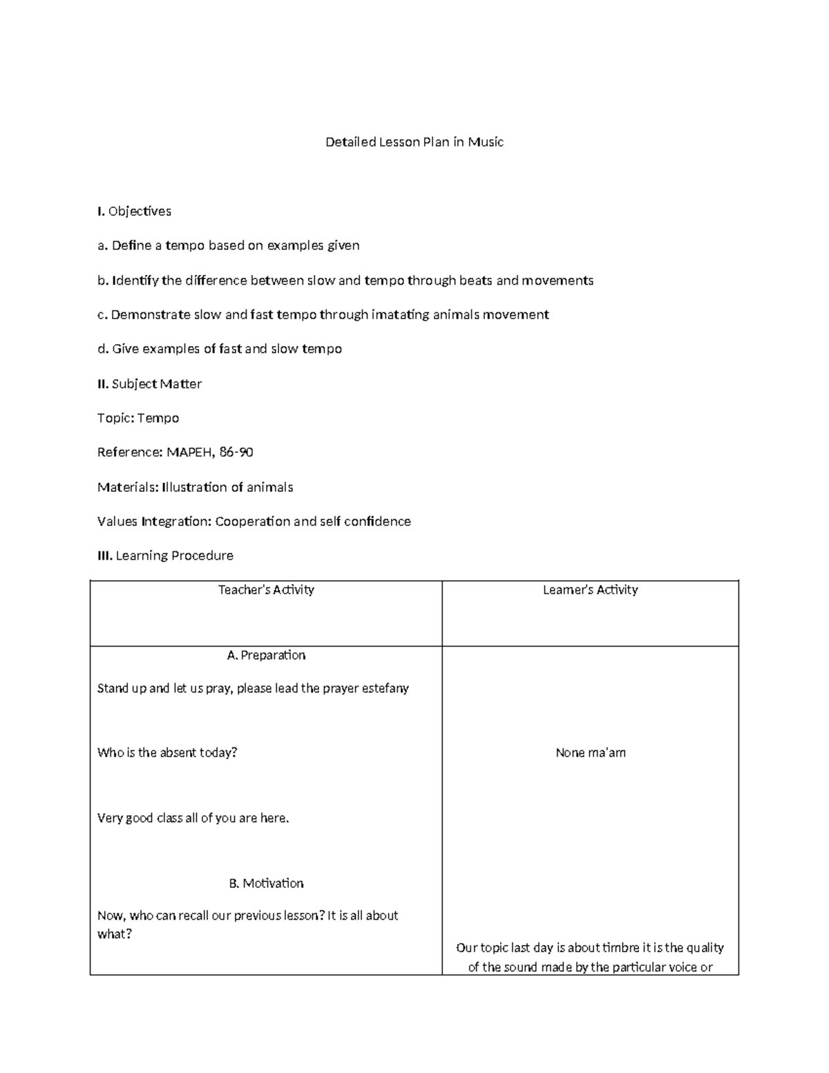 Detailed Lesson in Music WPS Office - Detailed Lesson Plan in Music I ...