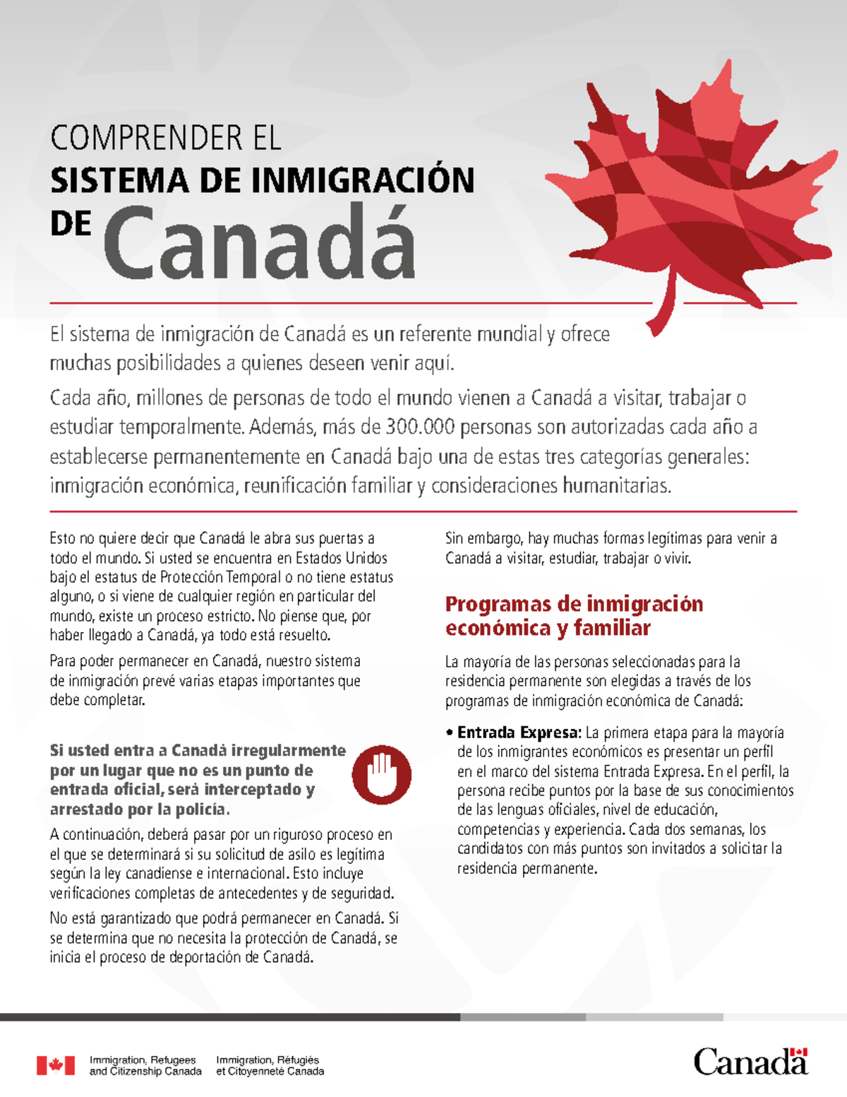 Canada Imigracion - El sistema de inmigración de Canadá es un referente ...