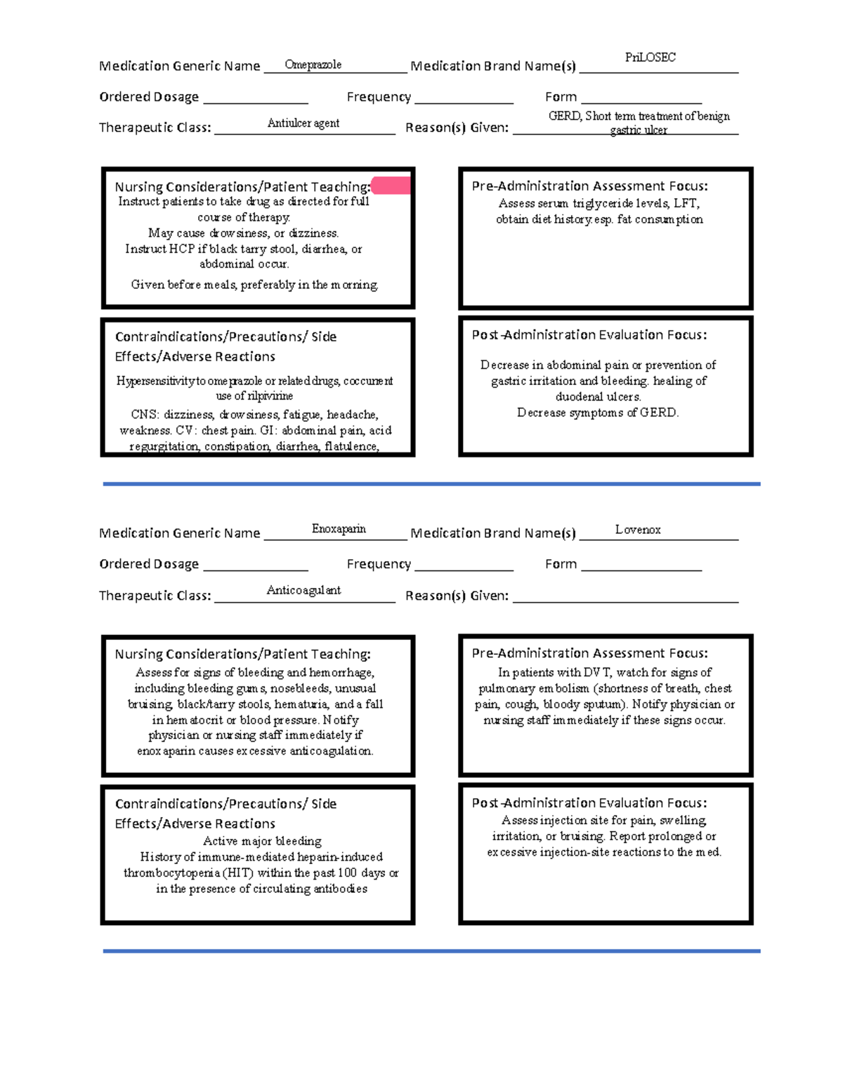 Enox, Omeprazole med card - Medication Generic Name ...