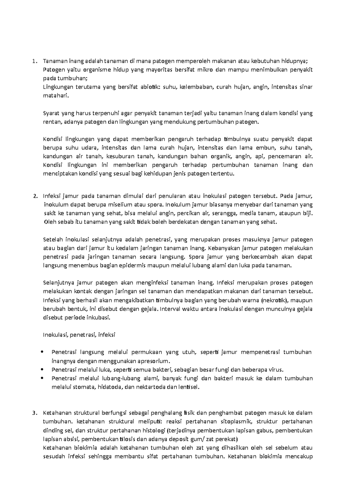 Segitiga Penyakit - tanaman inang, patogen, dan lingkungan - Tanaman ...