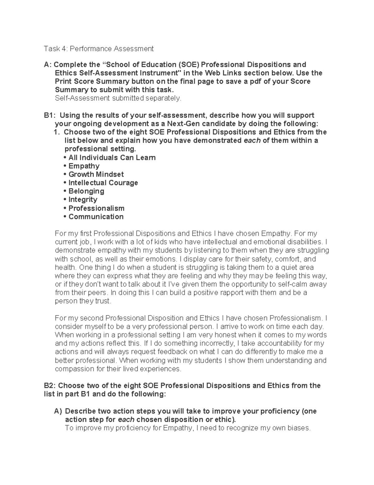 D090- Performance Assessment Task 4 Passed 1st attempt - Task 4 ...