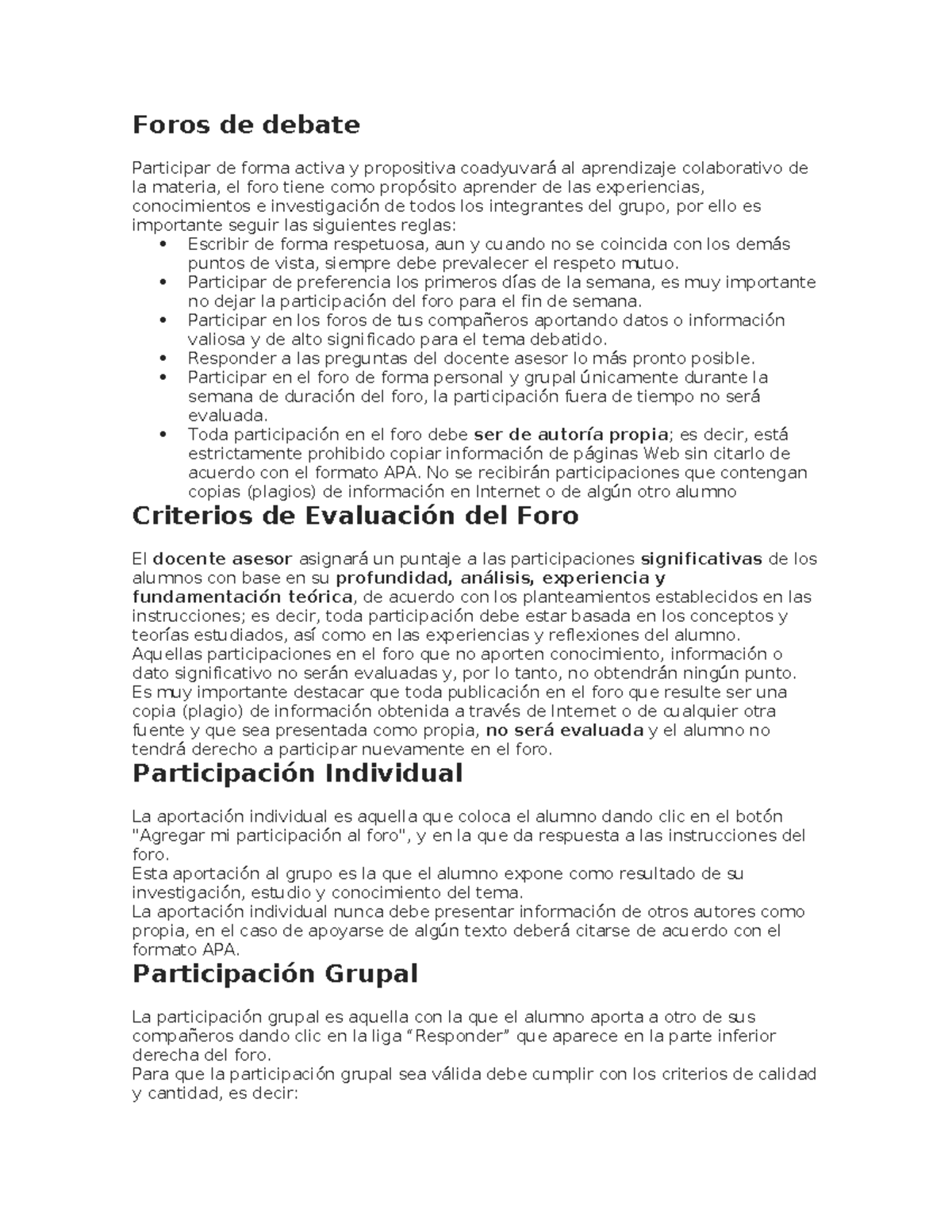 Foros de debate - Informacion recopilada - Foros de debate Participar ...