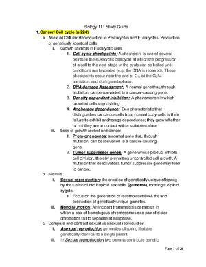 BIOL 111 Practice Cells - 3 Practice: Cells Biology 111 Exam 1 ...