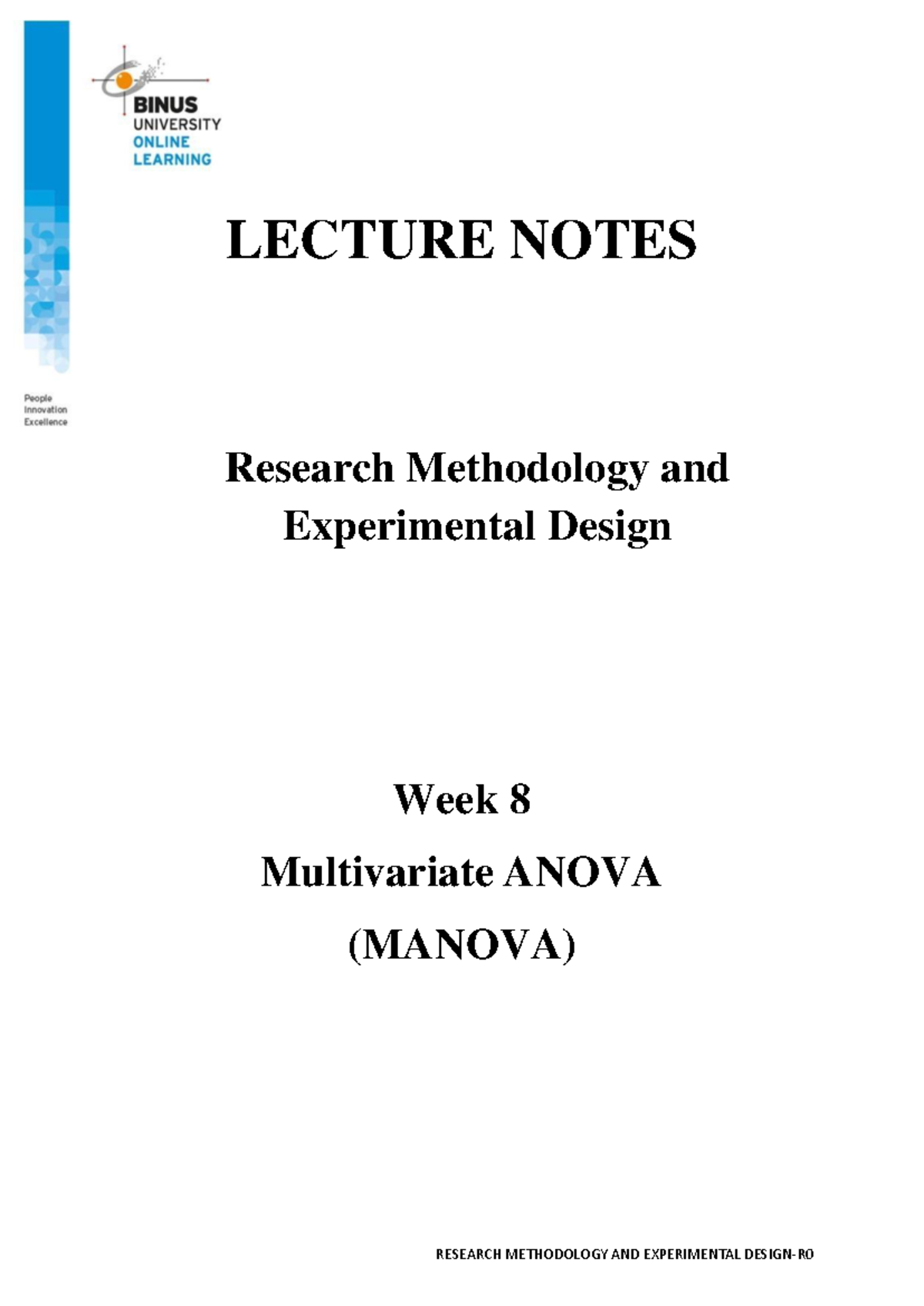20221114055217 LN08 - Multivariate Anova ( Manova) - LECTURE NOTES ...