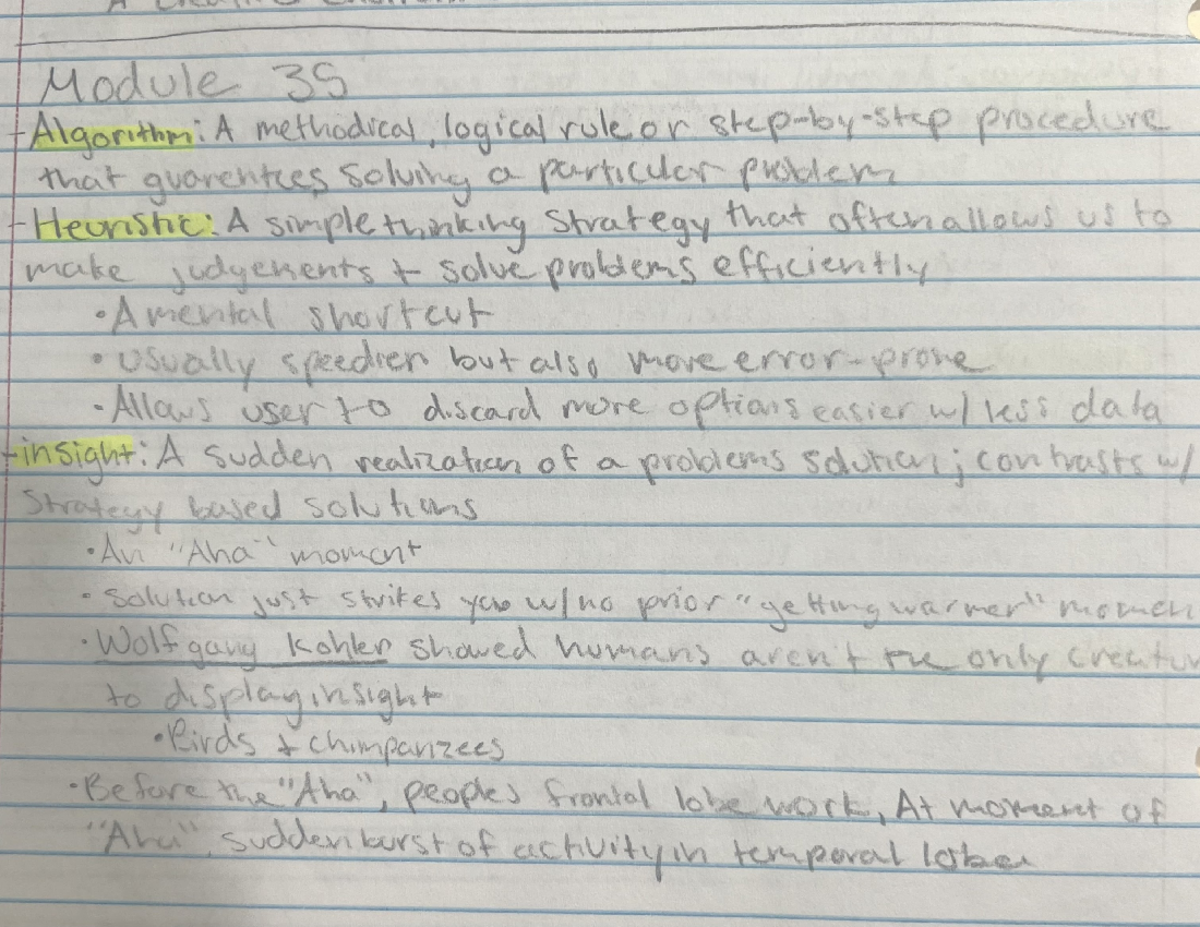Module 35 Notes - Module 35 AlgorithmiA methodical logical rule or step ...