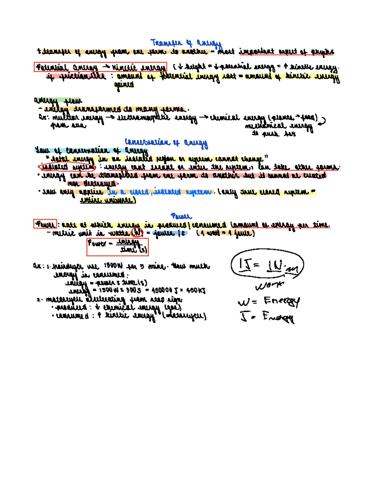 Lesson 2-Energy Transfer and Conservation of Energy - Transferof Energy ...