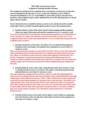 Biology 1108 Lab Scientific Sources - BIOL 1108L Week 4 Assignment ...