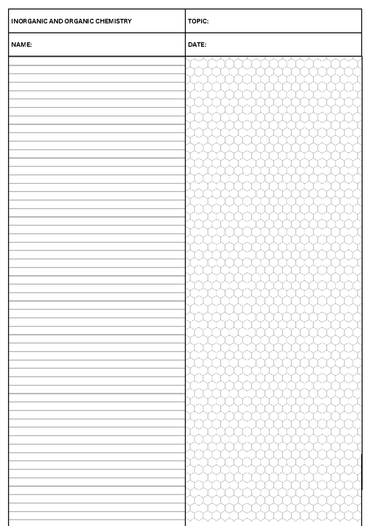 Chemistry- Notepad - Medical Laboratory Science - INORGANIC AND ORGANIC ...