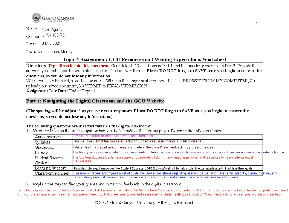 4:16 UNV103RS - UNV - Name: Course: Date: Instructor: Topic 1 ...