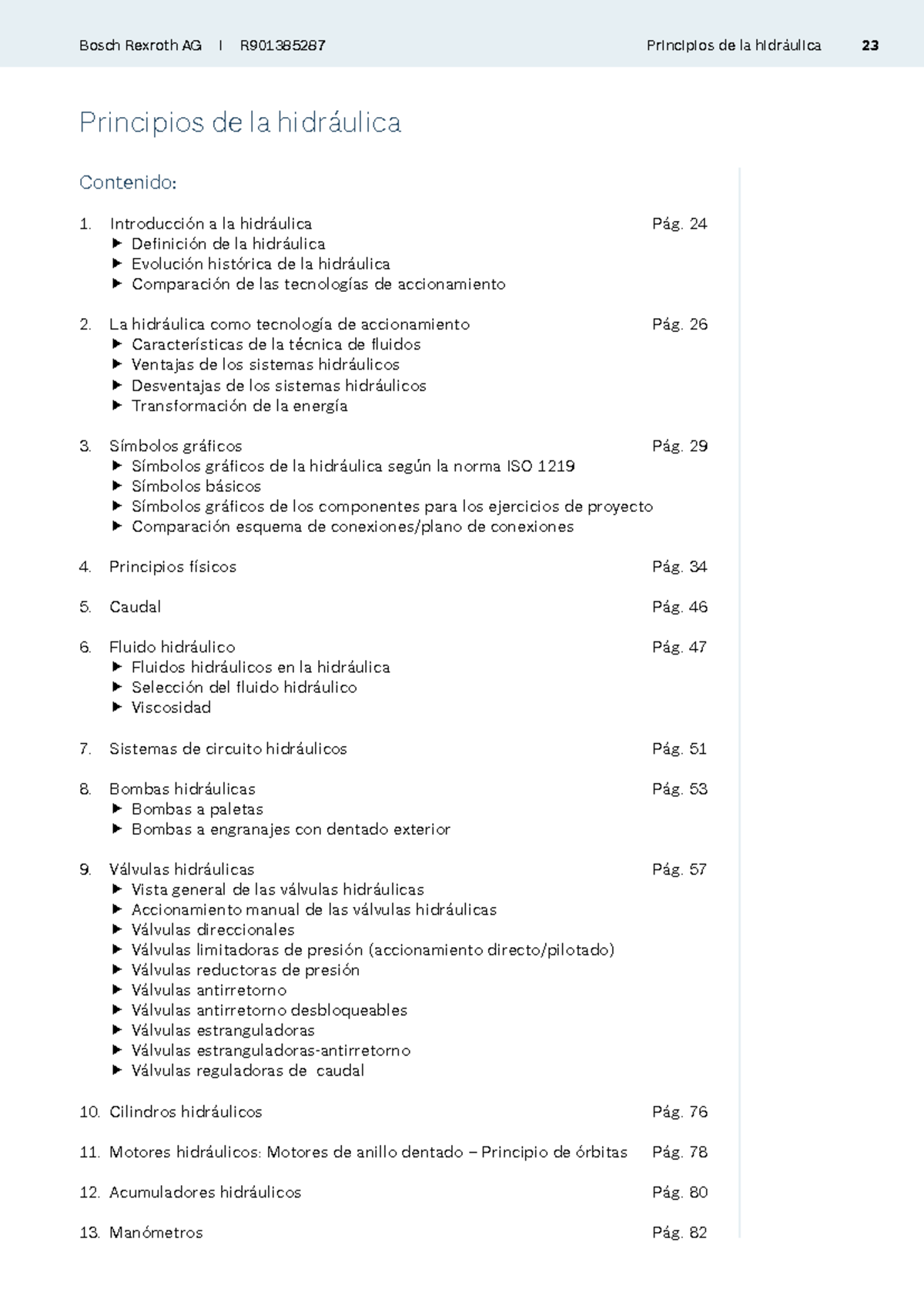 Acionamiento manual Alumno - Bosch Rexroth AG I R901385287 Principios ...