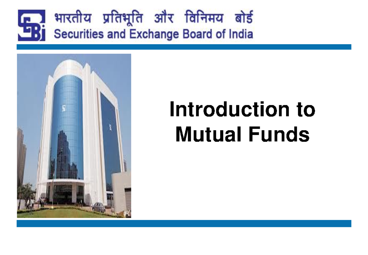 Unit 5- Introduction to mutual funds - Introduction to Mutual Funds ...