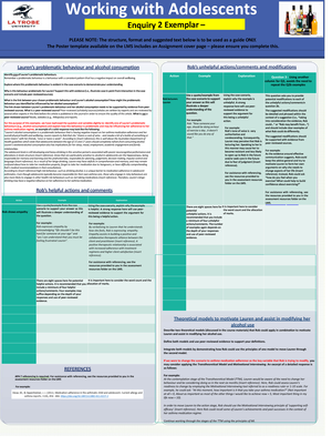 E2 Poster Assessment - Working With Adolescents Lauren’s Problematic ...