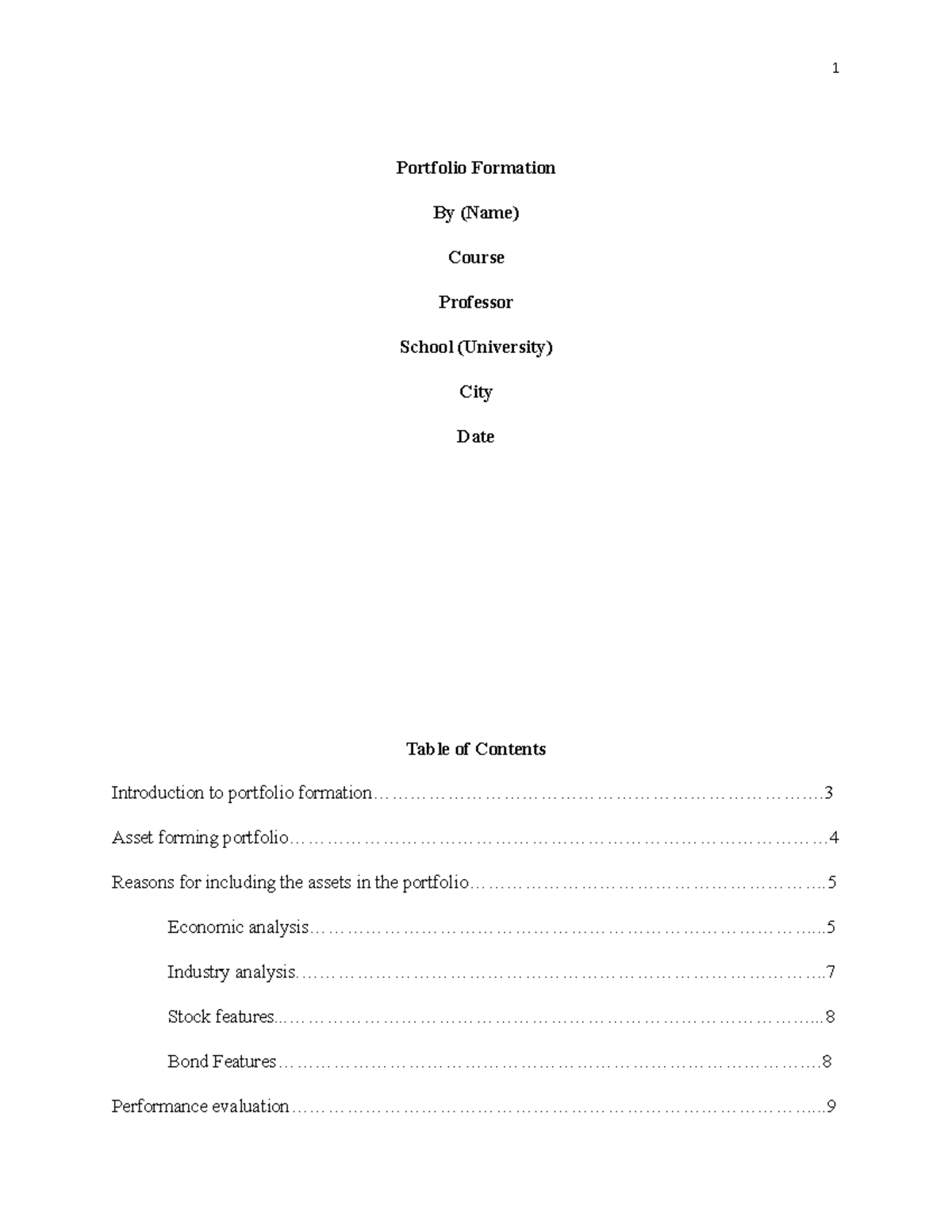 KQ139-3000-12.12k3 20221212 - Portfolio Formation By (Name) Course ...