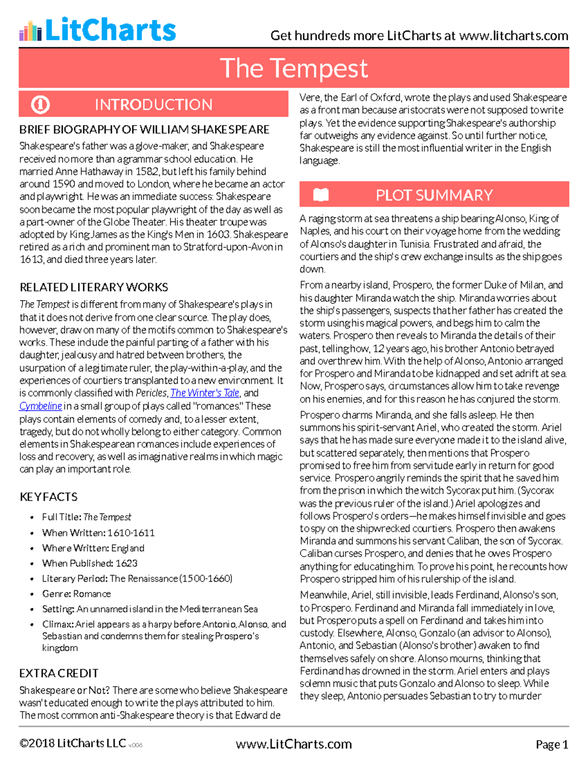 The-tempest-study-guide-25-pages compress - The Tempest BRIEF BIOGRAPHY ...
