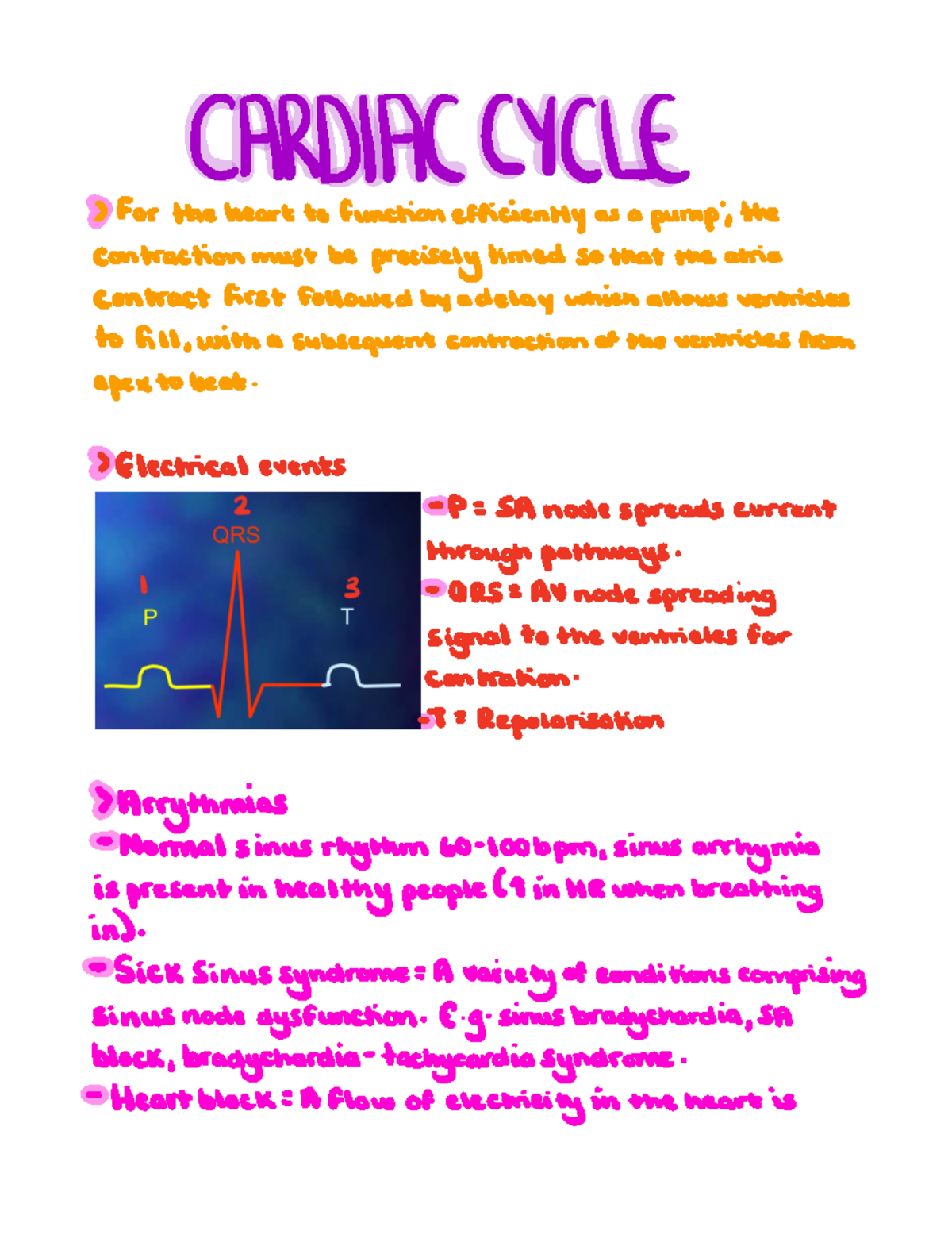 The cardiac cycle (11) - CARDIAC CYCLE For the heart to function ...