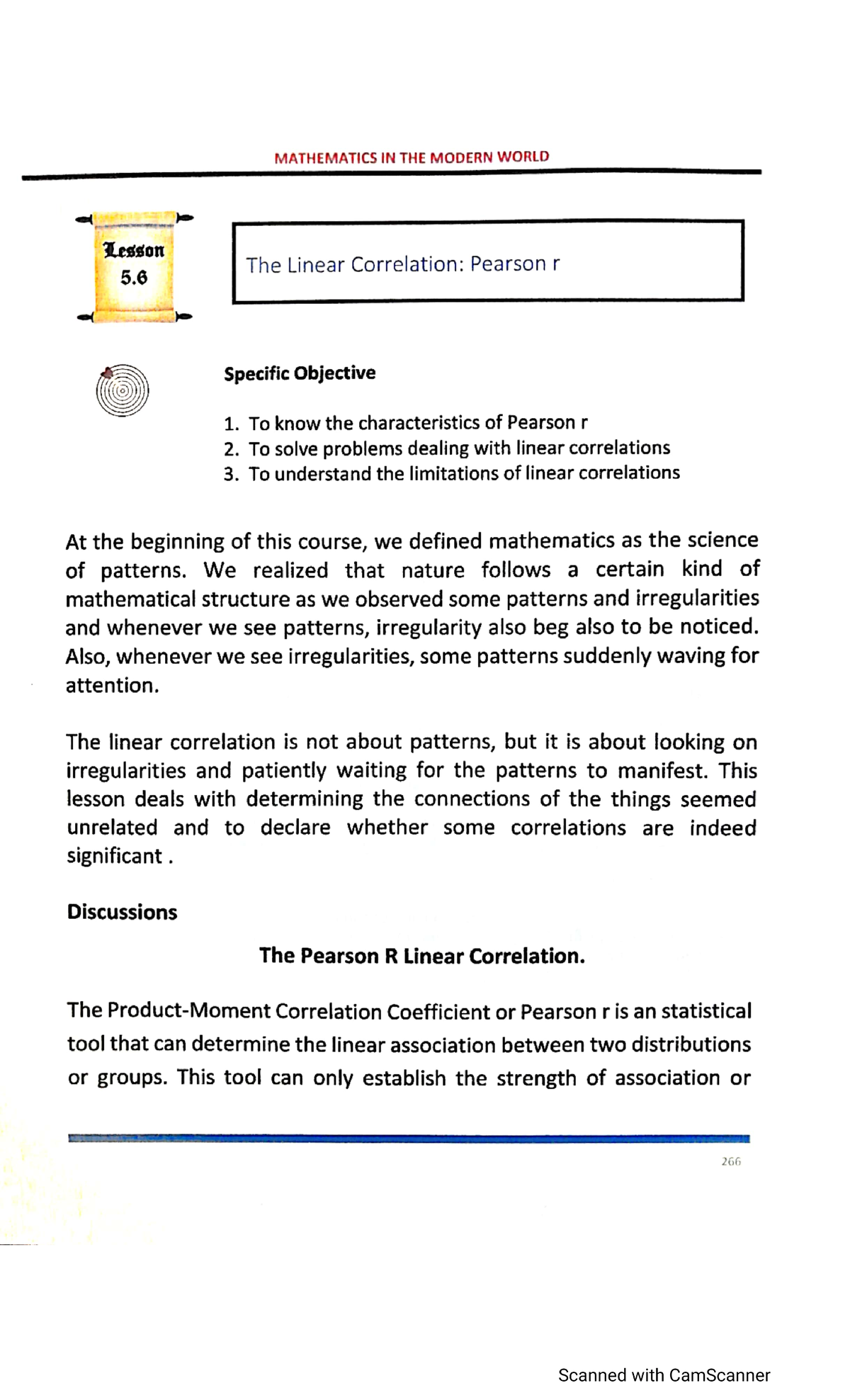 Linear Correlation Pearson r - Bachelor of Secondary Education - Studocu