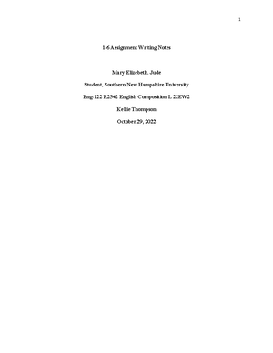 4-6 Assignment Quoting, Paraphrasing, and Summarizing - Jude Student, Southern New Hampshire ...