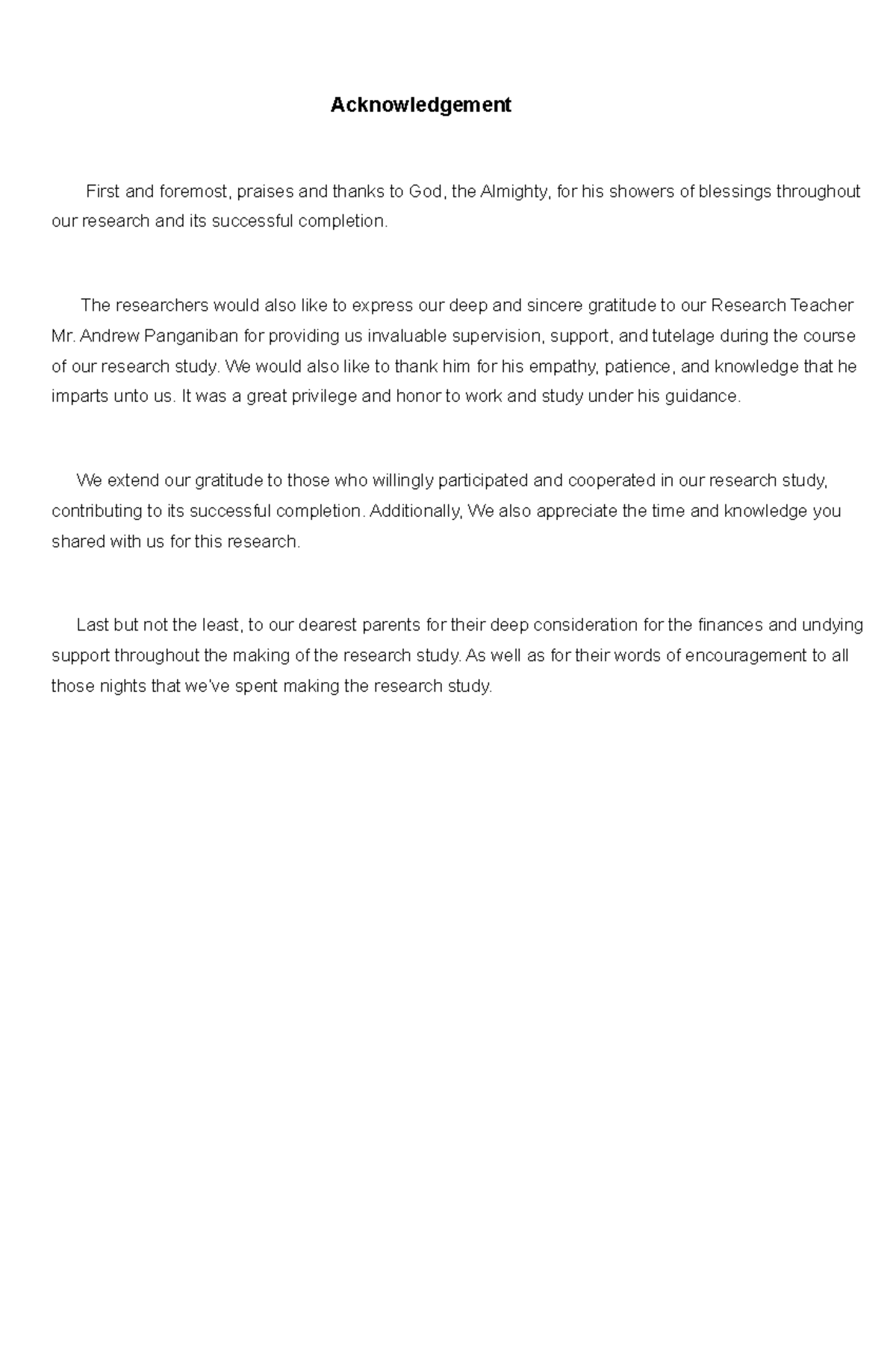 Thesis-edit-TVL - RESEARCH SURVEY - Acknowledgement First and foremost ...