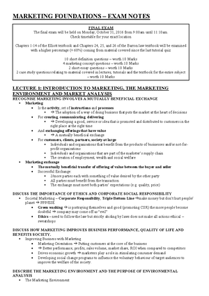 Marketing Notes - Marketing is: The activity, set of institutions and ...