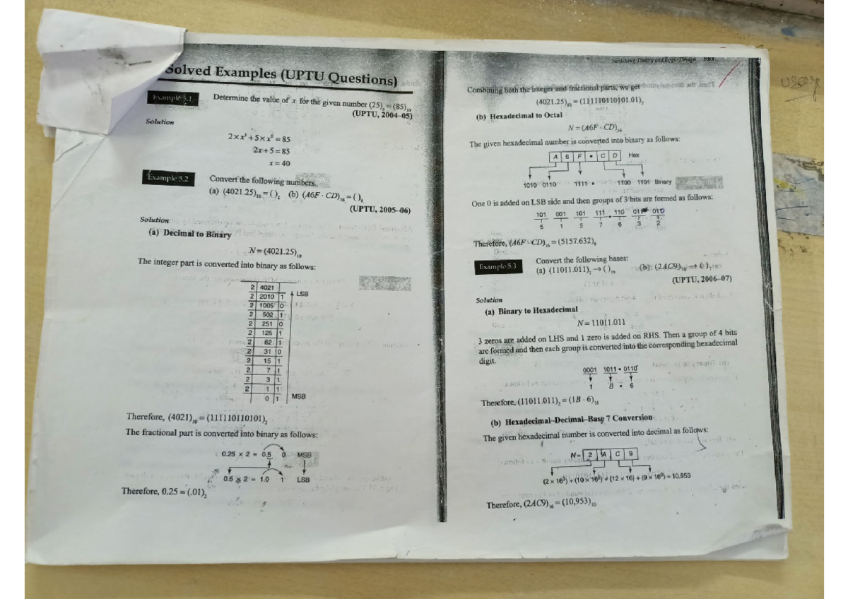 Uni-IV numerical solved - Switching Theoryand Logic Design 5 Solved ...