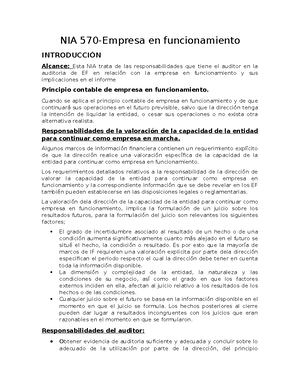 NIA 701 - Resumen de la norma internacional de auditoría - NIA 701 ...
