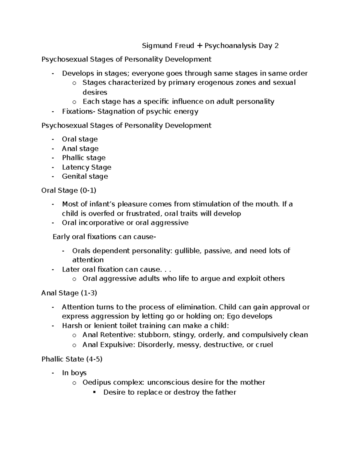 Sigmund Freud Part 2 - Sigmund Freud + Psychoanalysis Day 2 ...