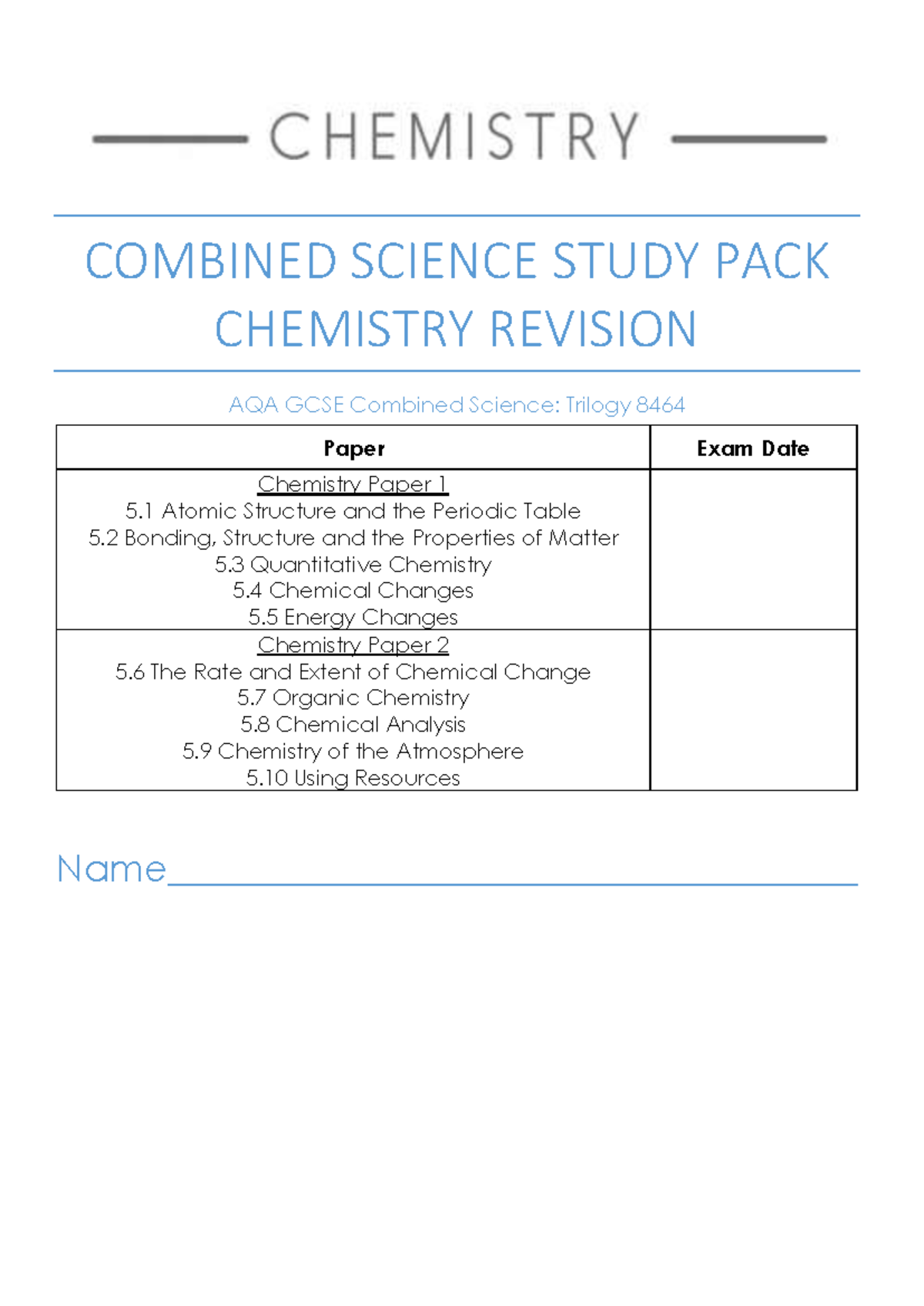 Chemistry-Study-Pack 2020 - COMBINED SCIENCE STUDY PACK CHEMISTRY ...