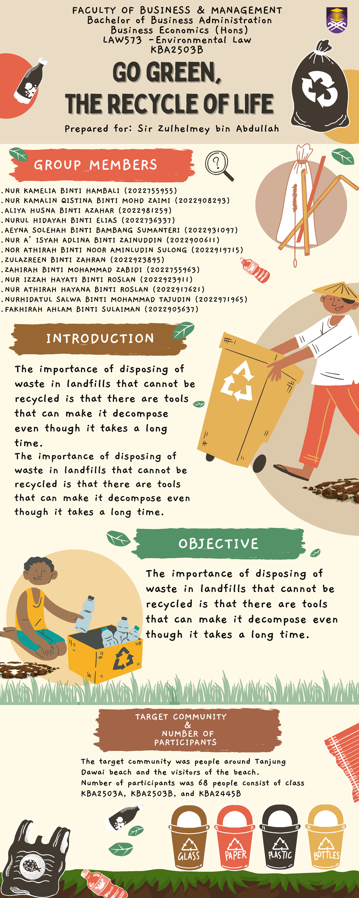 Creative Waste Properly And Correctly Colorful Infographic - Go green ...