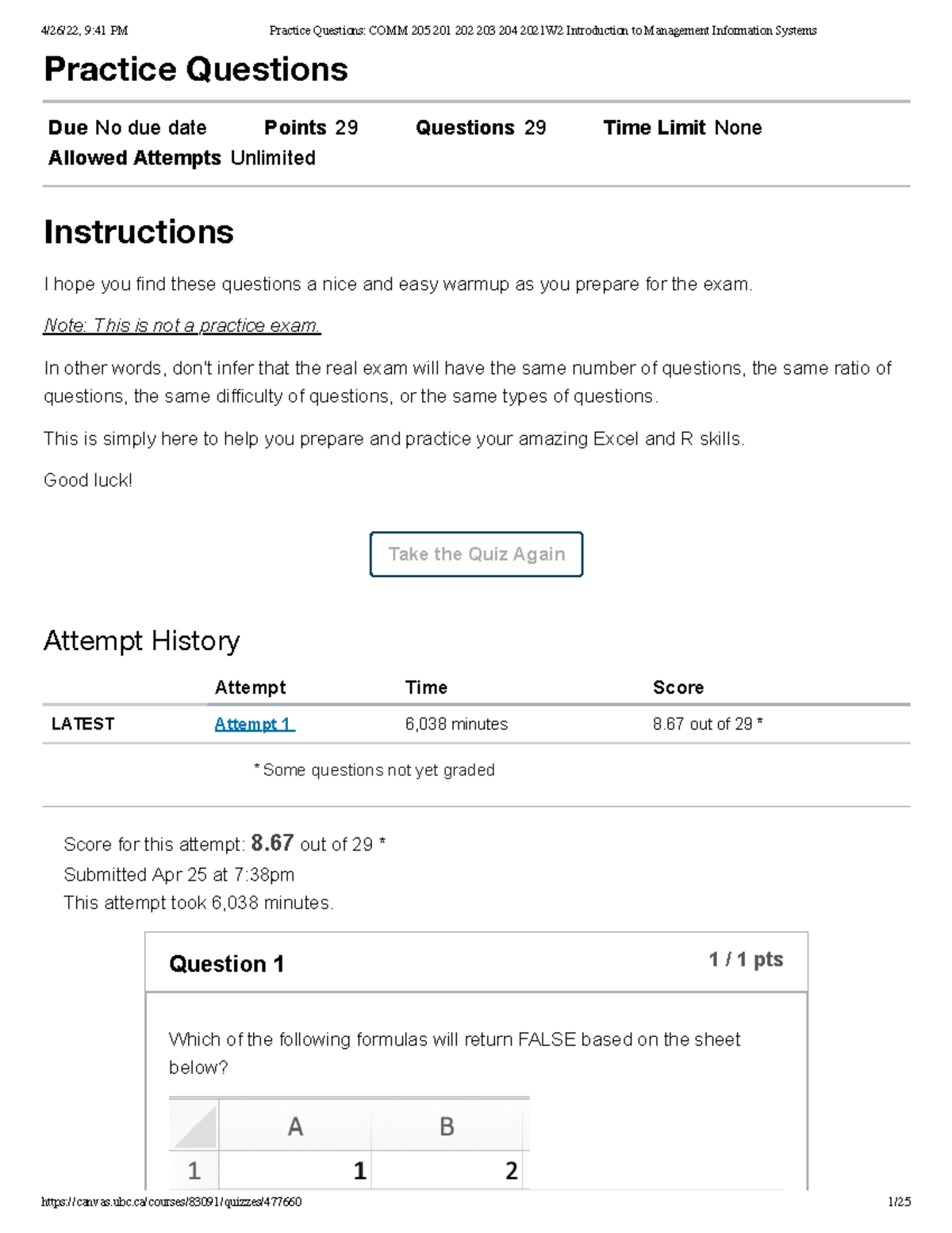 Practice Questions - * Some questions not yet graded Practice Questions ...