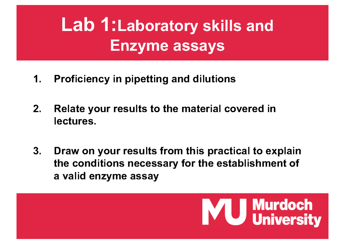 Lab 1 Enz1 Prelab 2023 Lab 1 Enz1 Prelab 2023 Lab 1 Laboratory