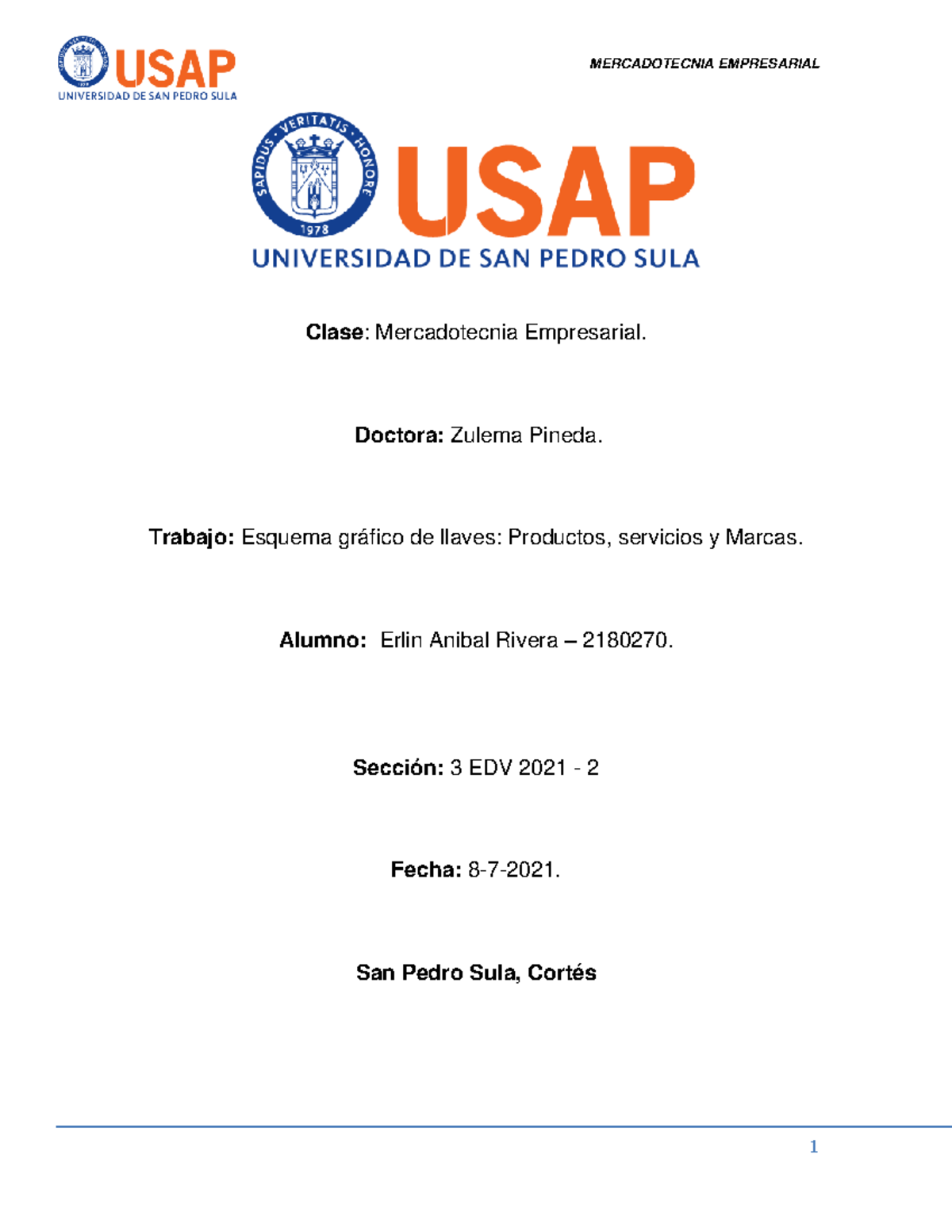 Erlin-Rivera-Actividad 8 - Clase: Mercadotecnia Empresarial. Doctora ...