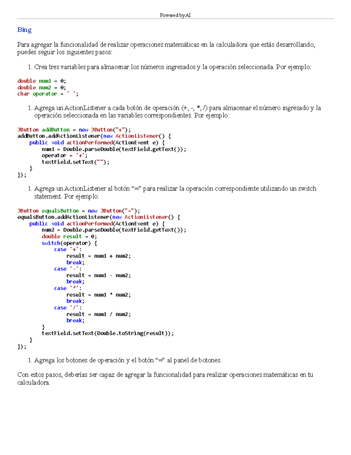 Answer 2 - guias - Powered by AI Bing Para agregar la funcionalidad de ...