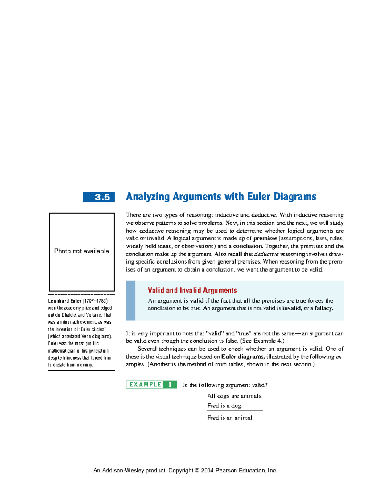 Mhh-discrete-03 - math lecture - 3 Analyzing Arguments with Euler Diagrams Identify each ...