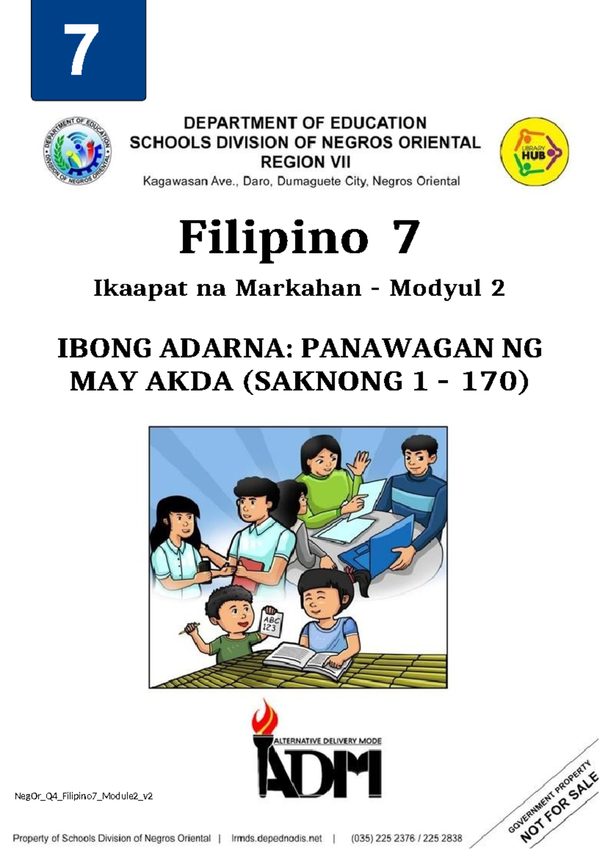 Neg Or Q4 Filipino 7 Module 2 v2 - Filipino 7 Ikaapat na Markahan ...