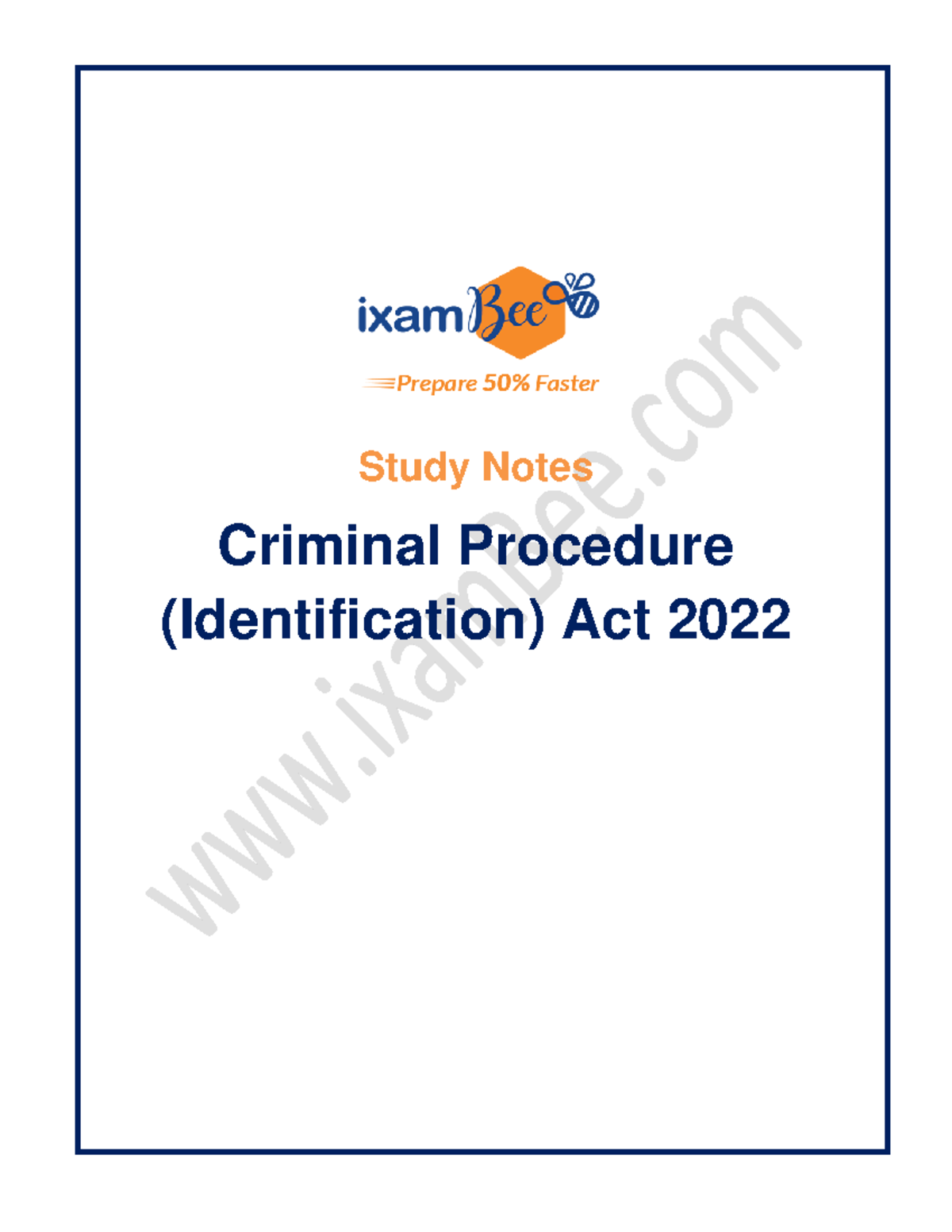Criminal Procedure (Identification) Act - It replaces the ...
